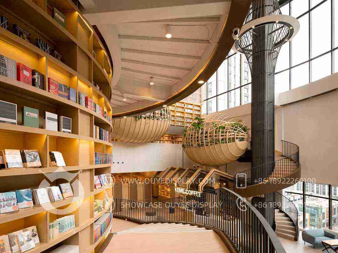 Modern Library Equipment Wall Book Display Rack For Bookstore