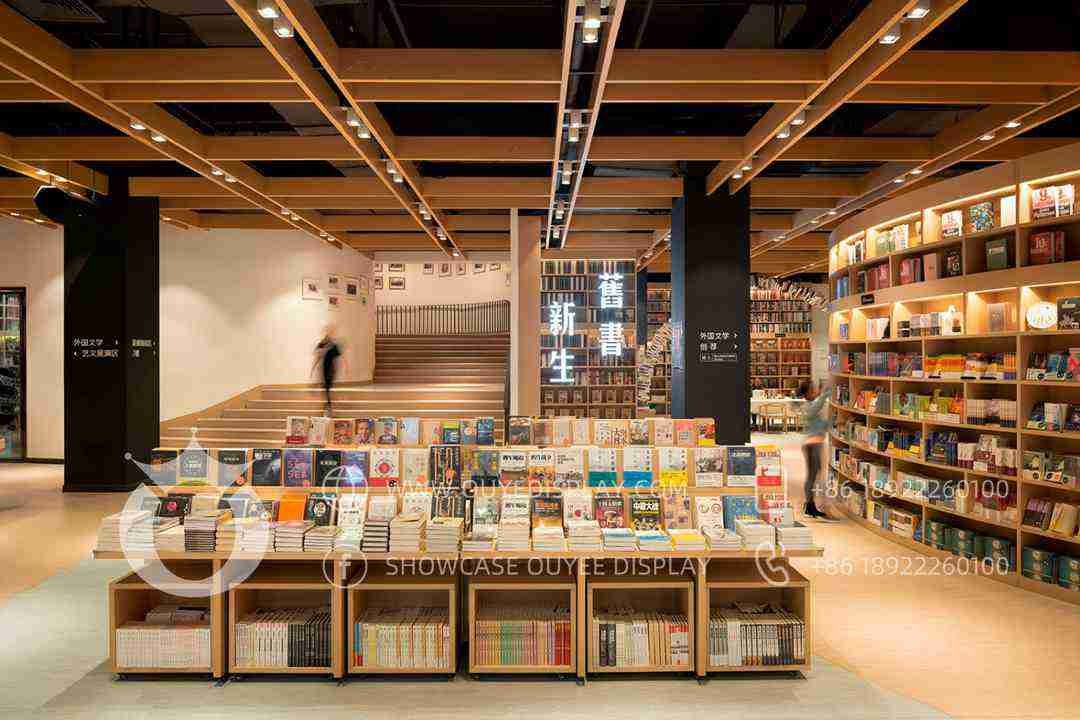 Modern Library Equipment Wall Book Display Rack For Bookstore