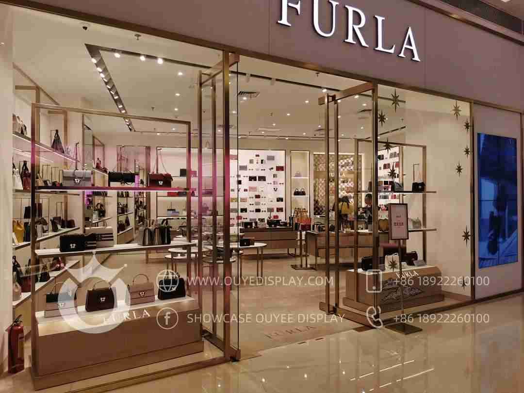 Glass Shoe Display Case Shoes Kiosk Wooden Display Rack