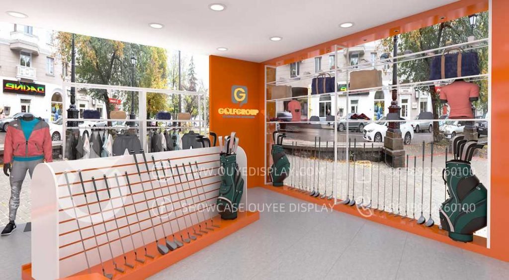 Golf Shaft Display Rack Customized Wooden Golf Display furniture