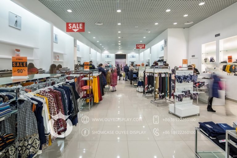 Clothing shop layout design Trend Apparel Display Racks