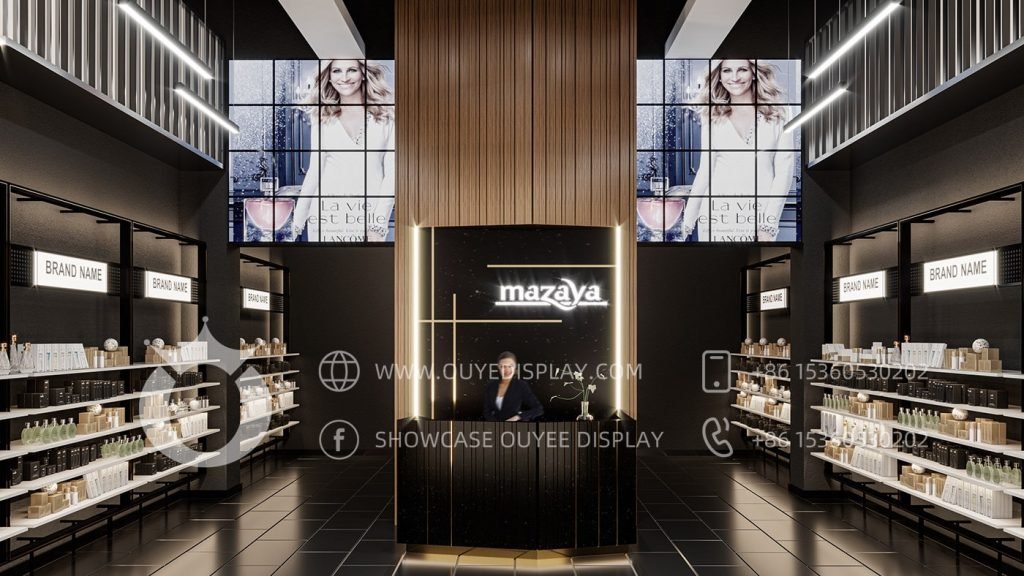Perfume Store Fixtures Display Showcase Design For Retail Shop