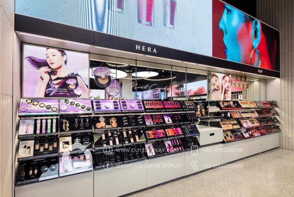 Cosmetic Furniture Perfume Store Display Makeup Interior Design