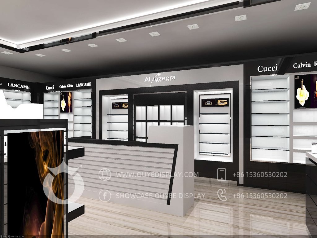 Perfume Display Counter Design Fragrance Store Display Shelf