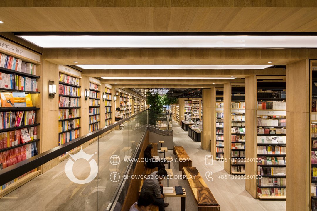 Luxury Style Design and Decoration for Library Display Shelve