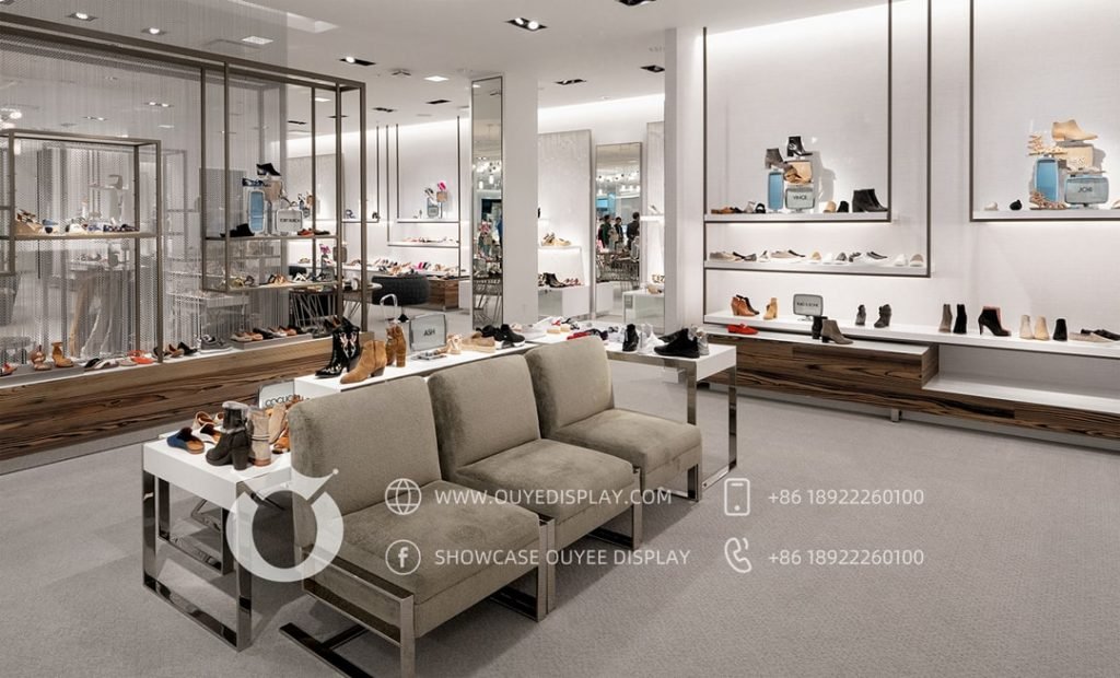 Shoes Showroom Interior Design Decoration Display Shelf