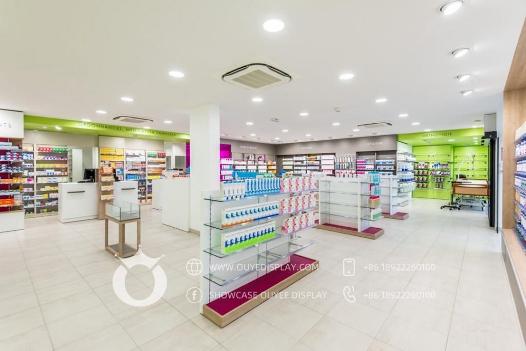 Pharmacy Shop Fitting Display Racks Medical Store Furniture
