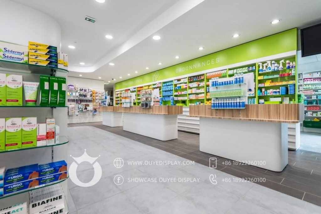 Pharmacy Shop Fitting Display Racks Medical Store Furniture