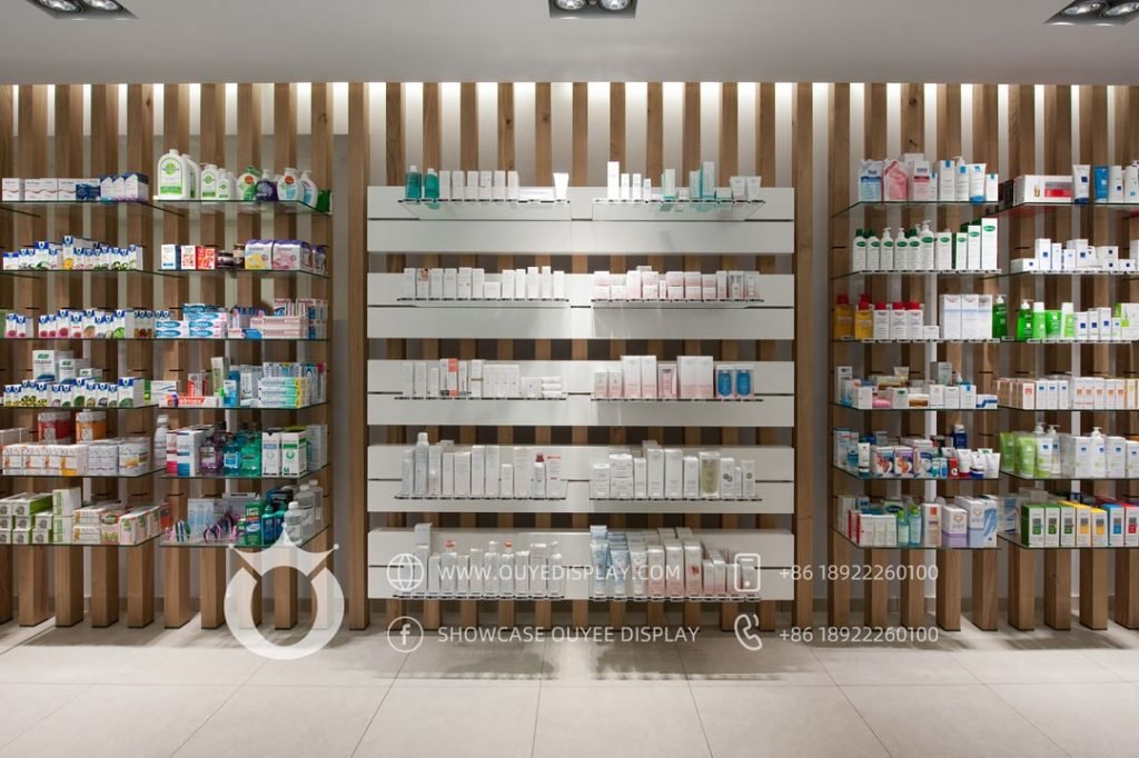 Pharmacy Interior Design Medical Shelves Display Counter