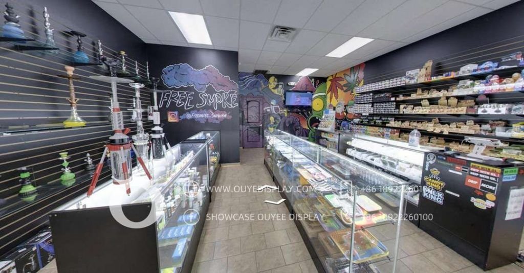 Smoke shop design ideas - Glass display counter