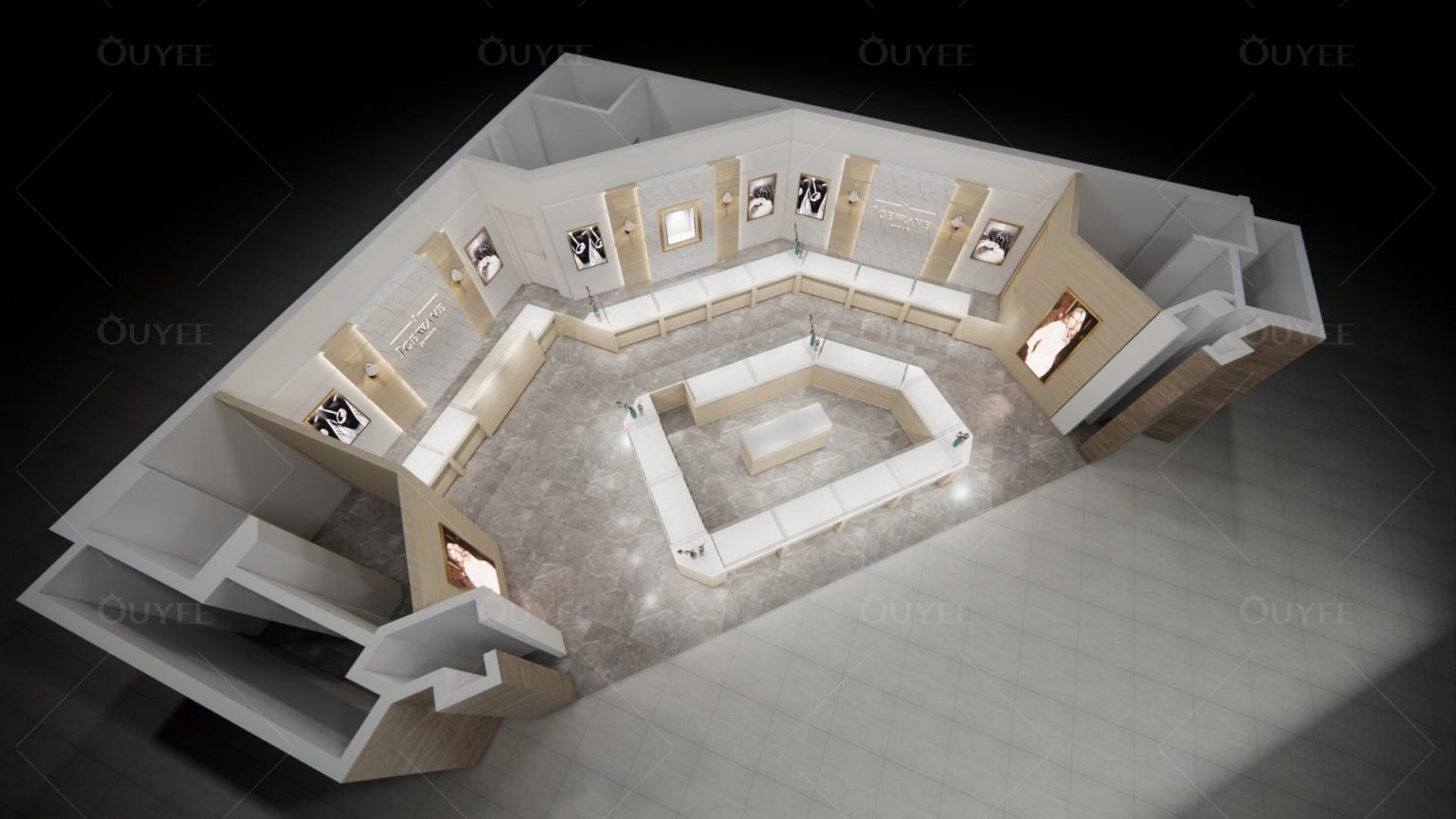 Jewelry store space design and layout design