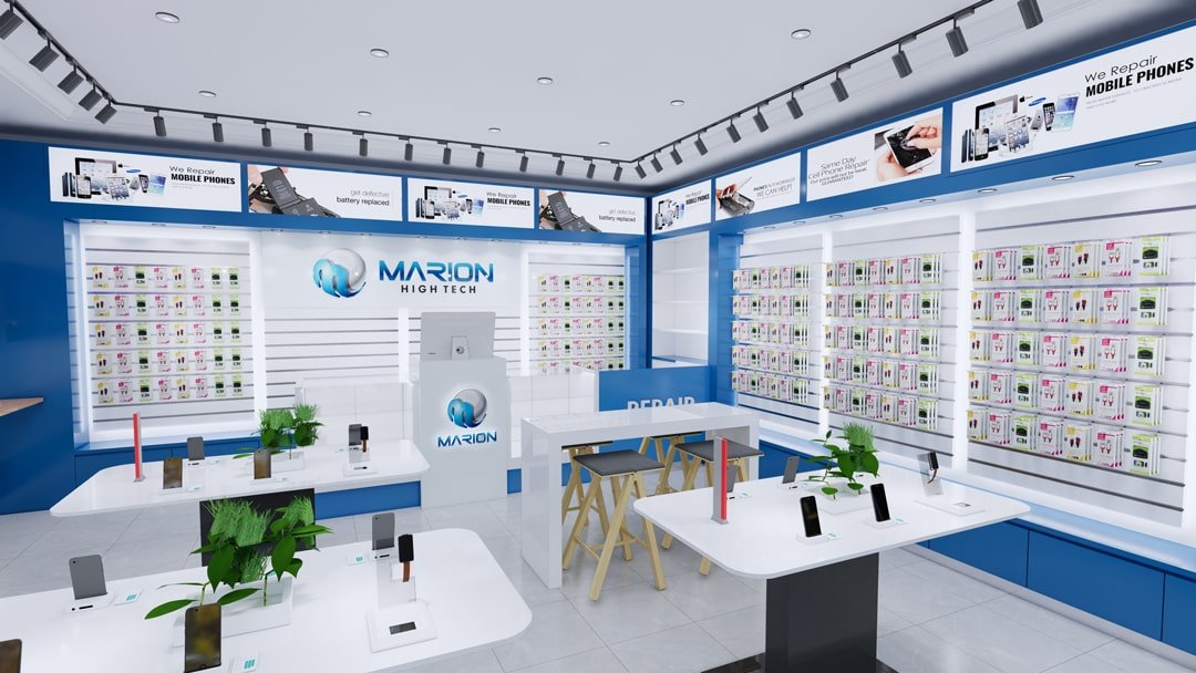 Display devices commonly used in mobile phone stores