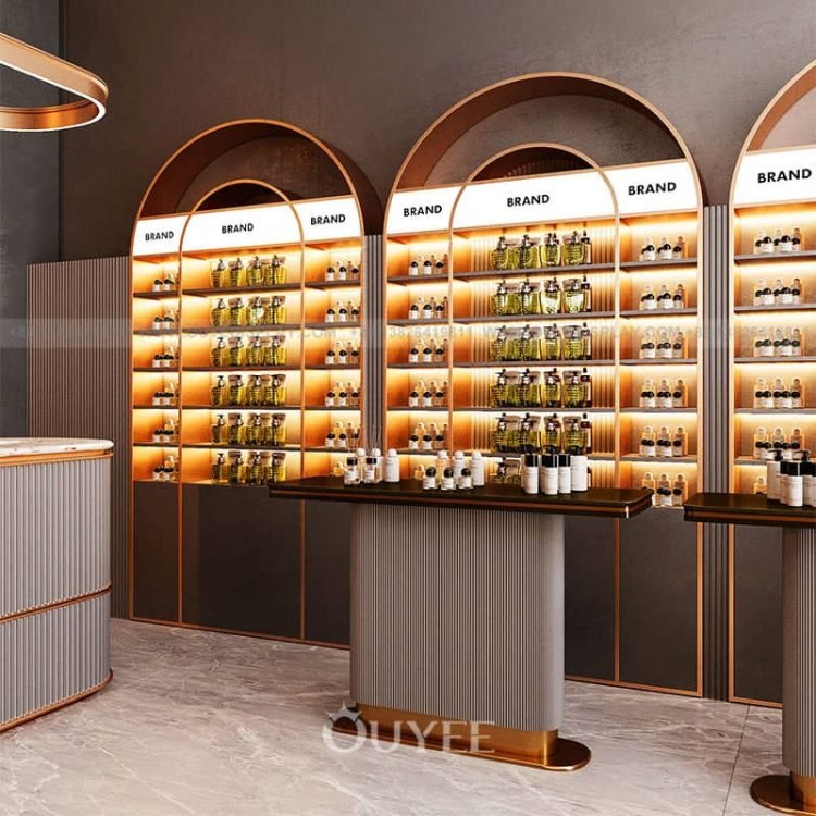 Shop Interior Furniture Design Modern Perfume Stand
