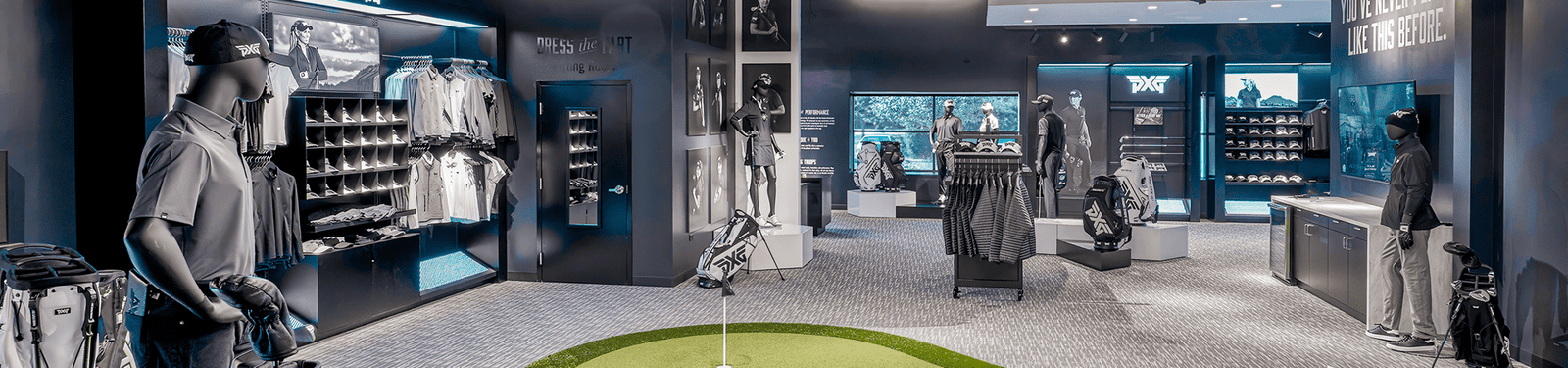 Golf Club Shop Display Racks | Hockey Store Furniture Design